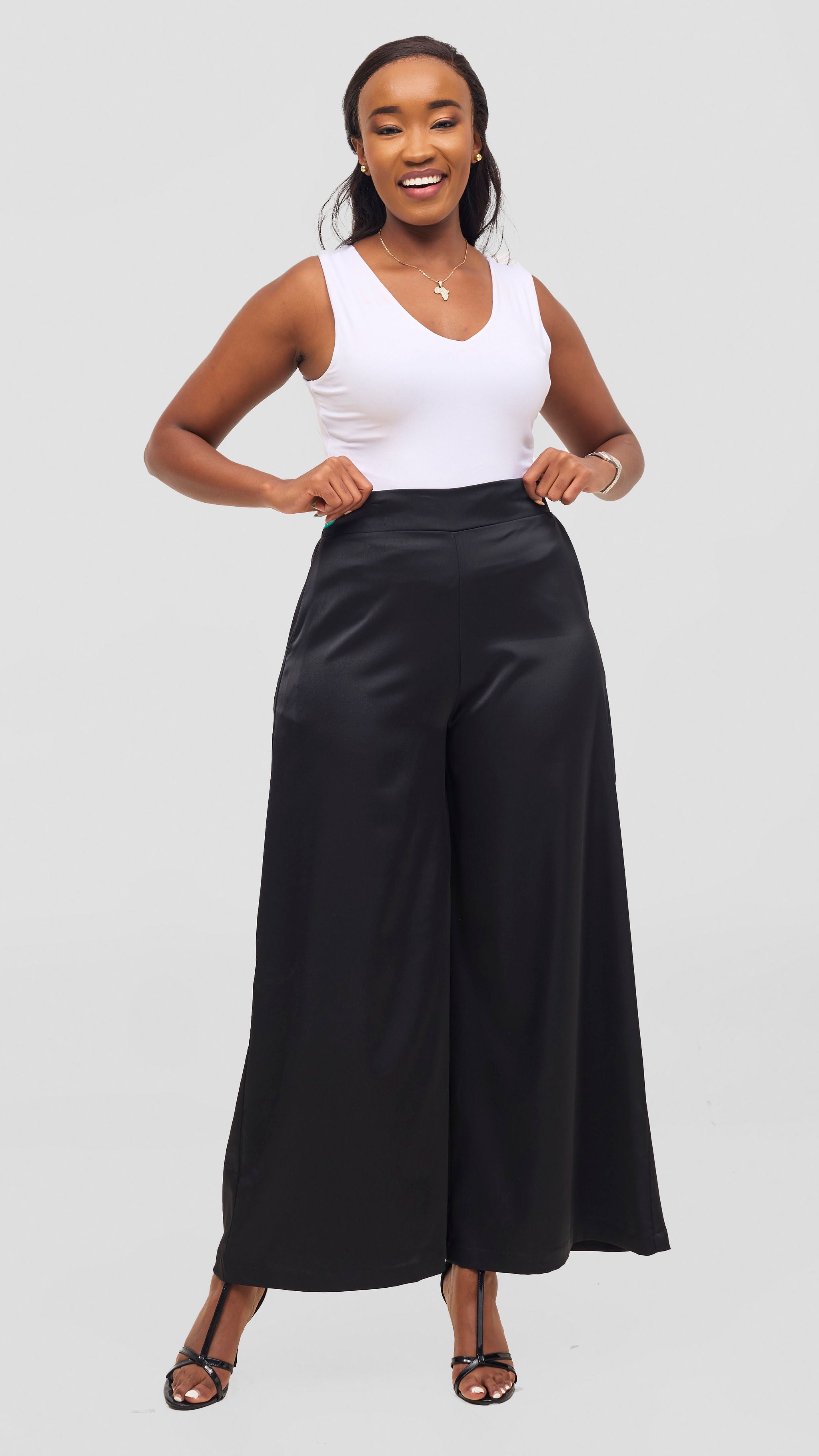Vivo Iyana Wide Leg Pants - Black – Shopzetu